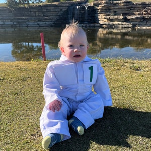 Adult White Caddie Uniform Coverall Boiler Suit Caddy With - Etsy Australia