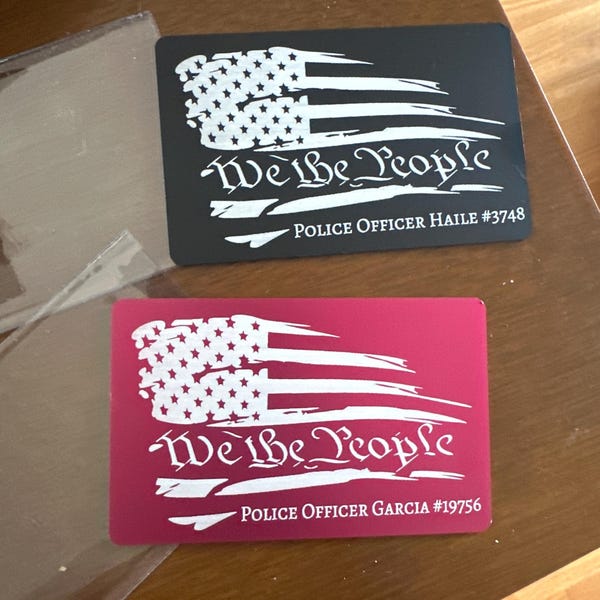 Personalized Metal Miranda Rights Card for Police Officers - Thick Best ...