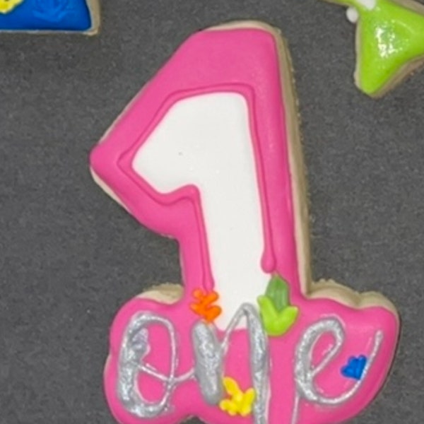 Number One Cookie Cutter - Birthday Number - Plaque - Number 1 ...