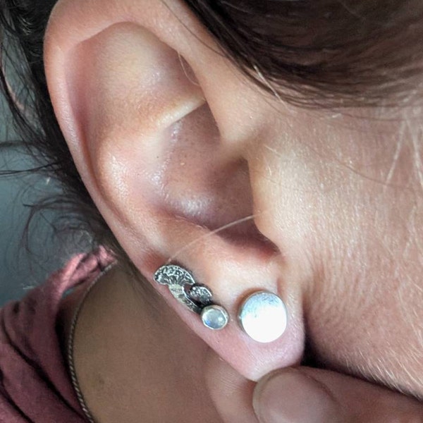 Datura Moonflower Necklace- Sterling Silver Handmade Metalsmith Jewelry ...