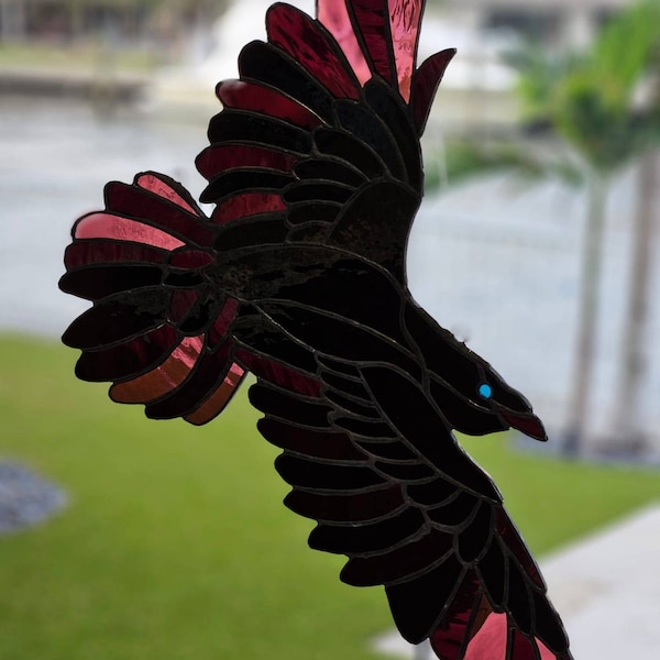 Stormcrow Stained Glass Pattern for Personal Use | Intermediate Level ...