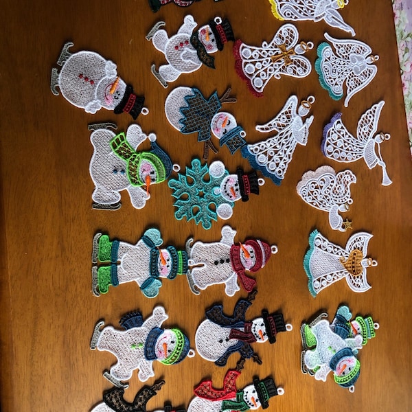 FSL Cuddly Snowmen Free Standing Lace Machine Embroidery Designs ...