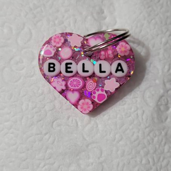 Custom Resin Motel Keychain, Letter Bead Motel Keychain, Personalized ...