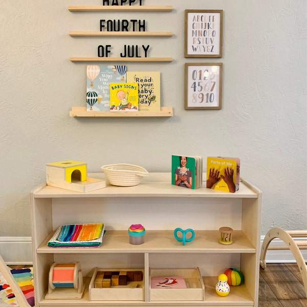 Letter Board Ledge, Set of 3 24” Ledges, Homework Station Decor, Letter ...