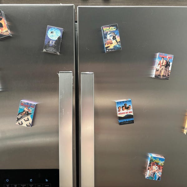 Retro VHS Mini Refrigerator Magnets Modern Recent Horror Movies Classic ...