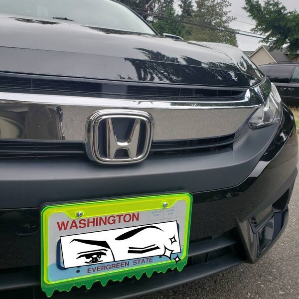 Flame License Plate Frame - Etsy