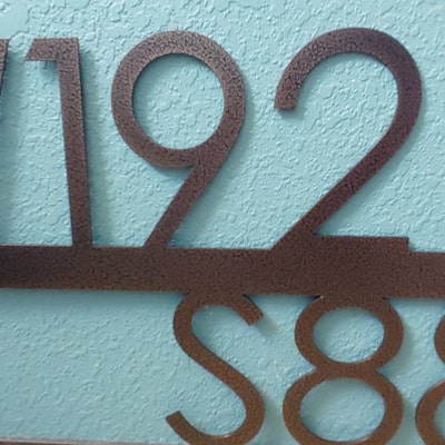 Custom Fox Address Sign Modern Fix House Numbers Sign Metal Fox Home ...