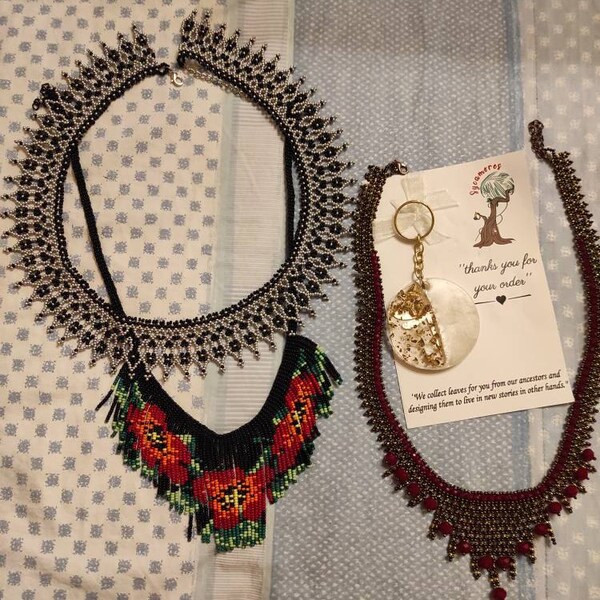 RGB Collar Necklace Style, Ginsburg Beaded Jewelry, Dissent Collar ...