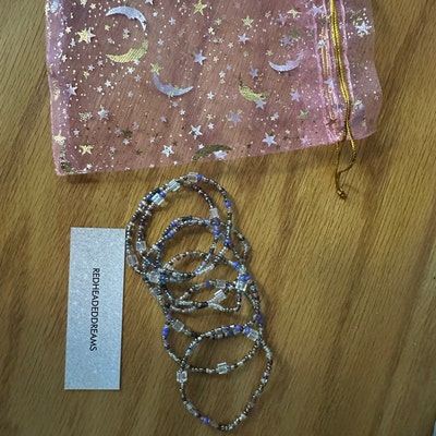 Single Strand Confetti Seed Bead Bracelet, Friendship Bracelet ...