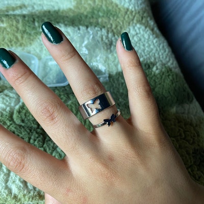 Butterfly Rings for Women Matching Rings for Couples Rings Silver ...