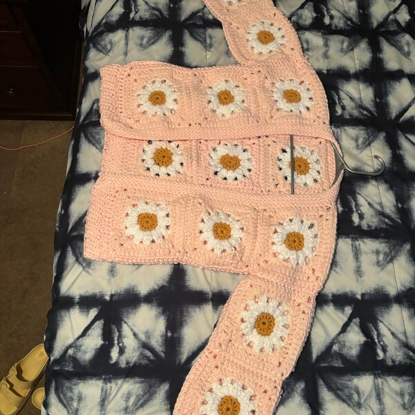 Cozy Days Daisy Cardigan Crochet Pattern - Etsy