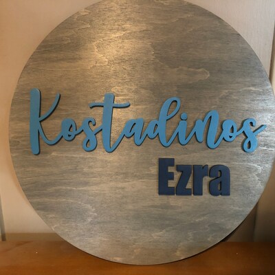 Custom Name Sign. Personalized Wood Name Sign. Living Room - Etsy
