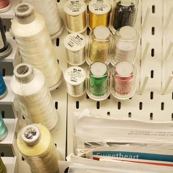 Skadis or Uppspel Pegboard Thread Spool Holder 500m/1000m Sewing ...