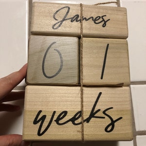 Newborn Birth Stat Blocks Custom Baby Keepsake Personalized | Etsy