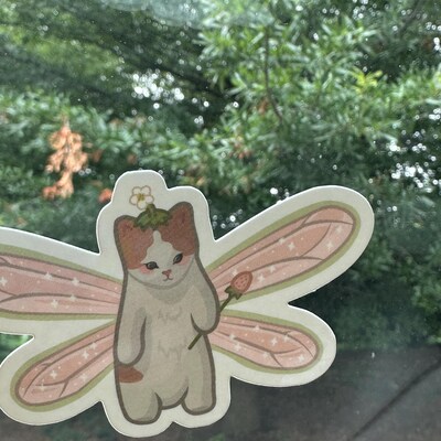 Fluffy Princess Cow Sticker / Matte Vinyl / Fairy Cow Sticker - Etsy