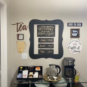 Handmade hebrews Coffee Wall Signs, Kitchen Sign - Etsy