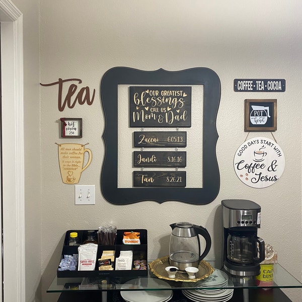 Handmade "hebrews" Coffee Wall Signs, Kitchen Sign - Etsy