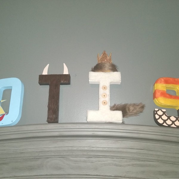 8" Where the Wild Things Are Themed Name/letters for Party/nursery - Etsy