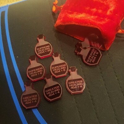 Potion Tokens 15 Dungeons and Dragons - Etsy