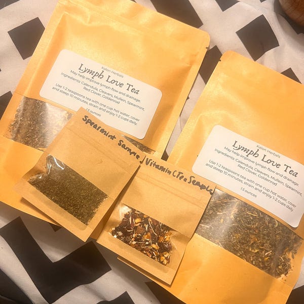 Lymph Support Herbal Tea, Organic Wellness Blend - Etsy