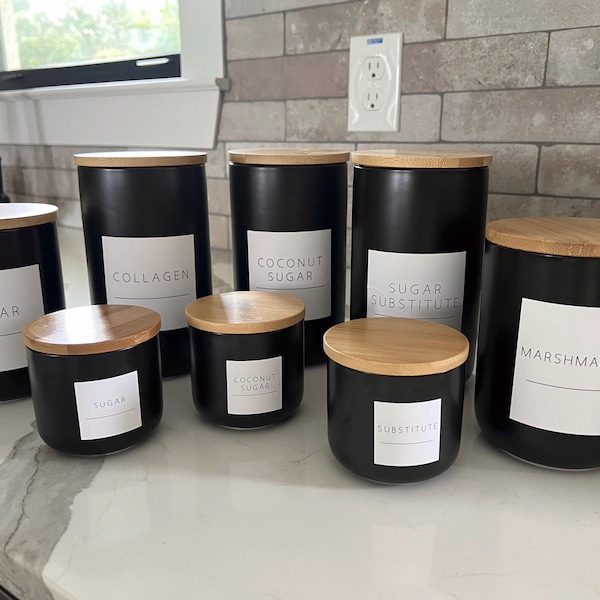 Kitchen Labels - Standard and Custom - Etsy