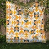 Interlaced Stars Quilt Pattern - PDF Patchwork Pattern Digital Download ...