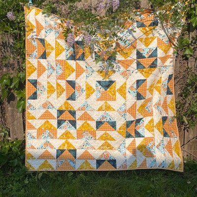 Interlaced Stars Quilt Pattern PDF Patchwork Pattern Digital Download ...