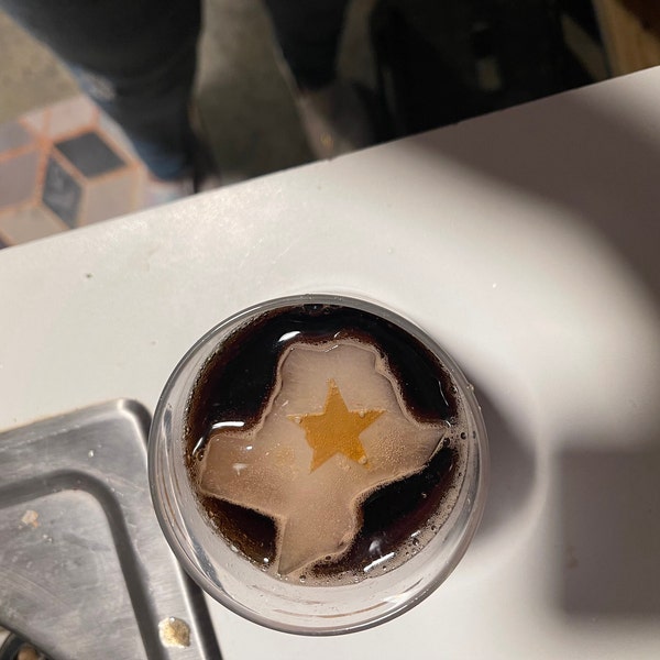 Texas State and Star Whiskey Ice Cube Tray | Texas Silicone Cocktail ...