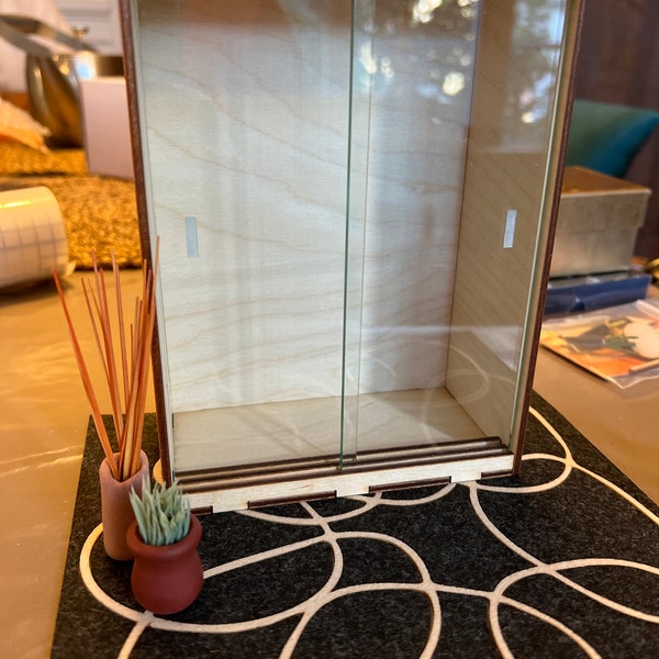 1:12 Scale Shower With Sliding Lucite Doors - Miniature Modern Bathroom ...