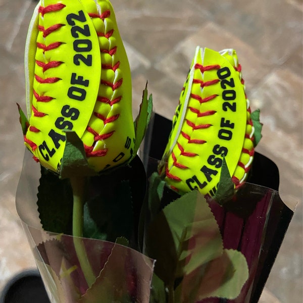 Personalized Softball Rose | Personalized Softball Gifts | Softball ...