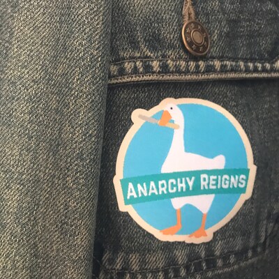 Anarchy Reigns Iron on Patch Untitled Goose Game Patch - Etsy