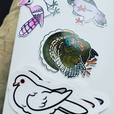 Pudgy Pigeon Sticker Matte Vinyl - Etsy