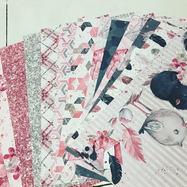 Little Birds Digital Paper Pack, Chicks Digital Paper, Birds Pattern ...