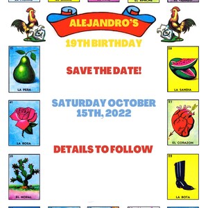 Loteria Photo Both Frame Printable Old School Style Reg. 4.99 on Sale ...