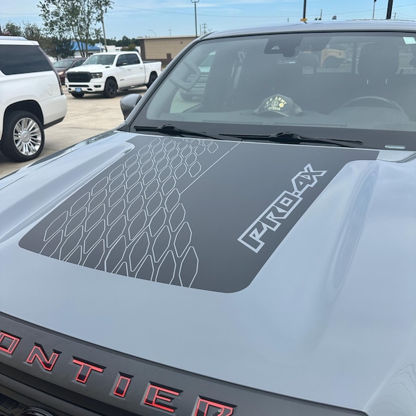 Hood Decal W/ PRO4X Logo + Tailgate & Front Grill Logo Inserts (for ...