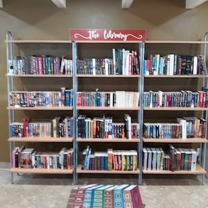 The Library Sign. Rustic Library Decor. Distressed Sign. Rustic Signs ...