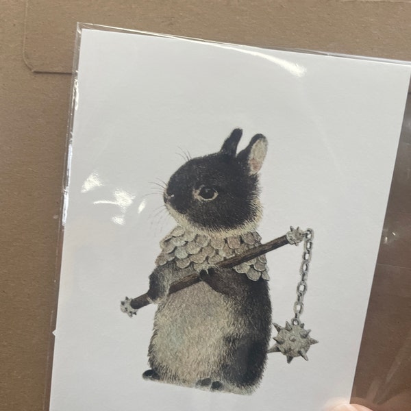 Bunny With Flail Print - Etsy