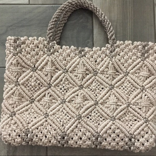 Macrame Bag Tutorial Macrame Bag Pattern Macrame Bag for Beginners Macrame Pattern - Etsy