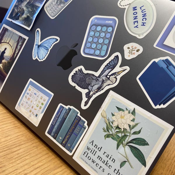 White and Brown Assorted Aesthetic Stickers | Vinyl Sticker Pack ...