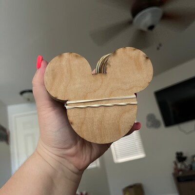 Mouse Head 001 Unfinished Wooden Cutout for Crafting, Home & Room Décor ...