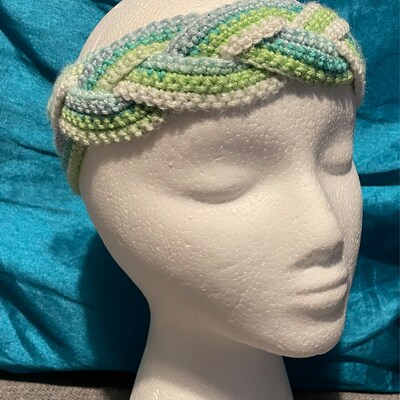 Crochet Headband Braided Pattern Only with Video Tutorials - Etsy