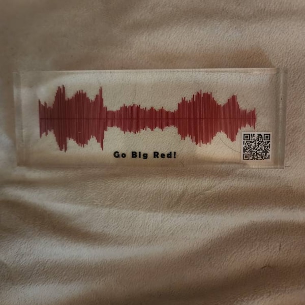 Soundwave Art QR Code | Song Plaque CUSTOM | Sound Wave With QR Code ...