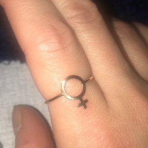 Female Symbol Ring Female Empowerment Female Symbol Gifts - Etsy