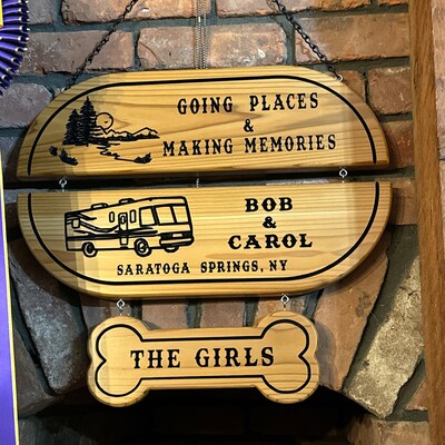 Custom Camping Sign Custom RV Sign Custom Camp Decor Sign Personalized ...