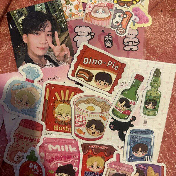 SVT Sticker Set / Cutie Snacks Sticker Collection / Fanmade Kit / Kpop ...