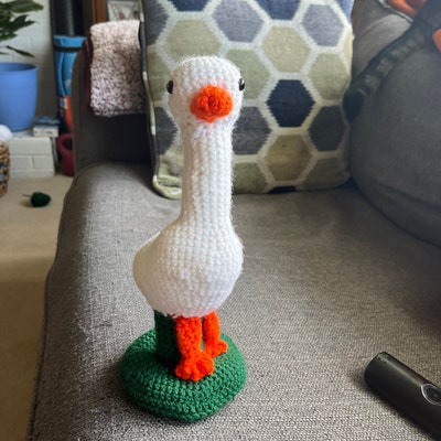 PATTERN ONLY Crochet Desk Goose PDF Pattern, Bonus: Rain Hat and Poncho Pattern, Dress and ...