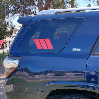 Many Colors & Sizes 3-color Retro Racing Arrows Stripes Rainbow Vinyl ...