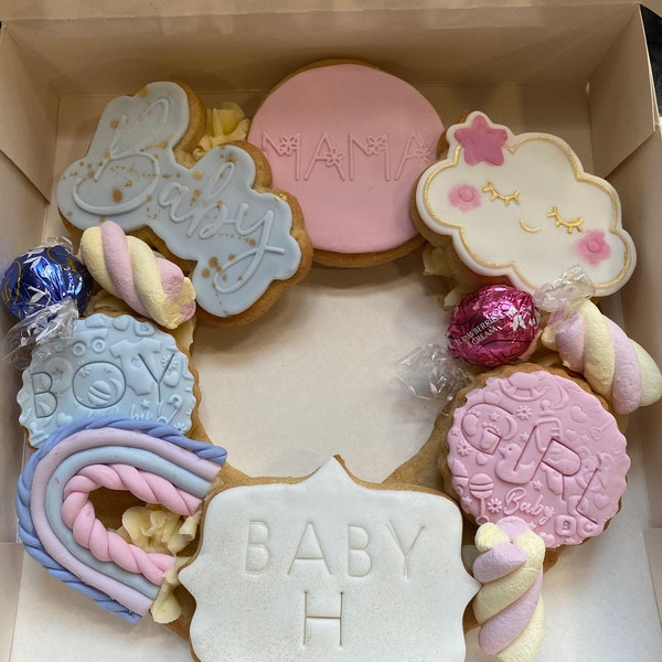 Baby Embosser & Cookie Cutter Combo Acrylic Fondant Stamp, Embosser for ...