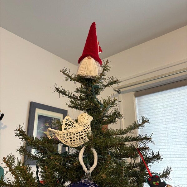 Santa Claus Gnome Christmas Tree Topper. Christmas Gnome, Swedish Tomte ...