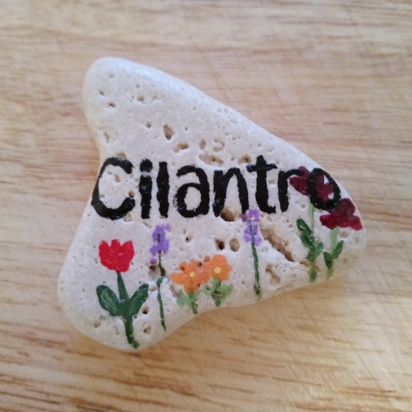 Stone Garden Markers Garden Signs Herb Markers Plant Marker Custom ...